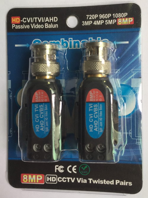 1CH 8MP HD-CVI/TVI/AHD Passive CCTV Video Balun with Pigtail (VB501EH) - China 1CH 8MP HD-CVI ...